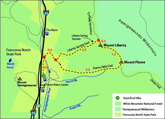 Hiking Mount Liberty - Liberty Springs Trail & All Trail Options