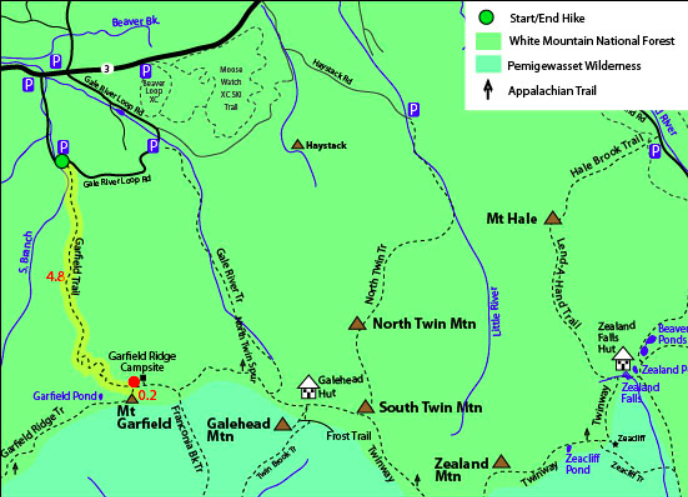 Hiking Mount Garfield Via Mount Garfield Trail - NH White Mountains