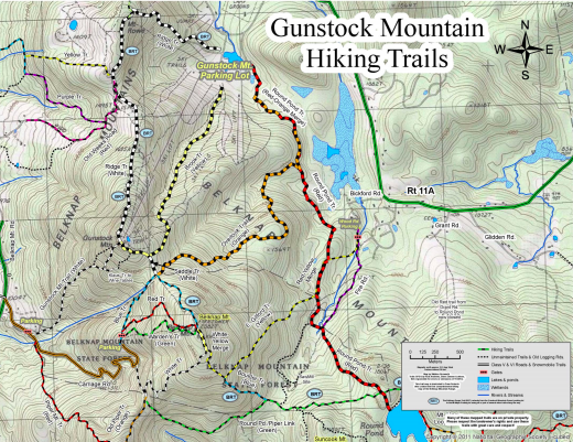 Hiking Gunstock Mountain in Gilford - Views of Lake Winnipesaukee