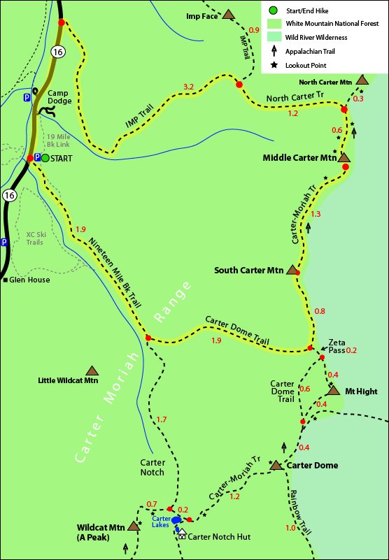 Middle Carter Mountain Hiking Trail Guide: Map, Trails, Pictures & More