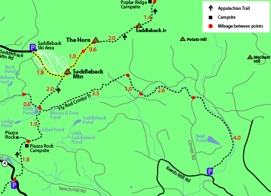 Saddleback Mountain Hiking Trail Guide: Map, Trails, Pictures & More