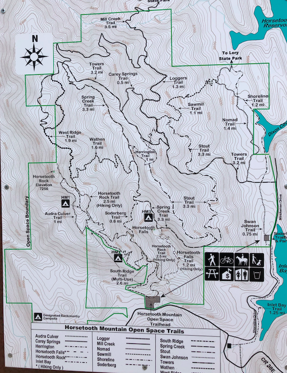 Horsetooth Mountain Park Map Horsetooth Rock Loop Trail · Featured