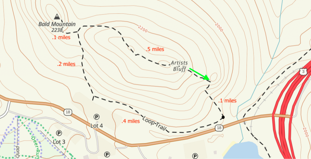 Artist's Bluff Hike, NH - Trail Maps, Pictures, Description & Nearby Hikes