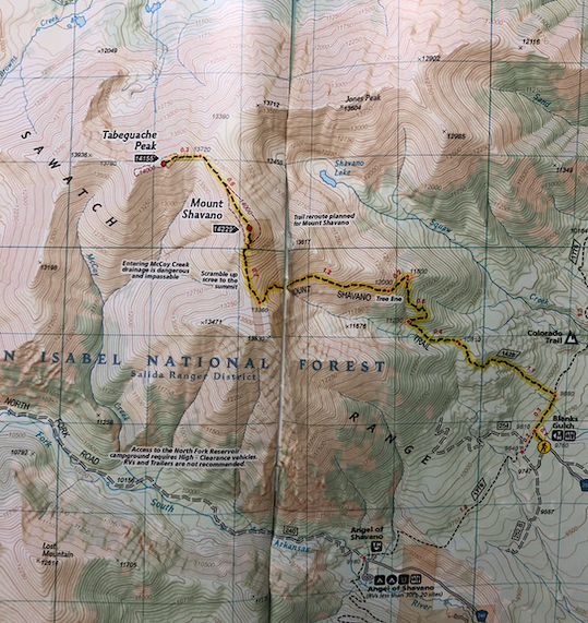 Hiking Tabeguache Peak & Mount Shavano | Trails, Pictures, Maps & More