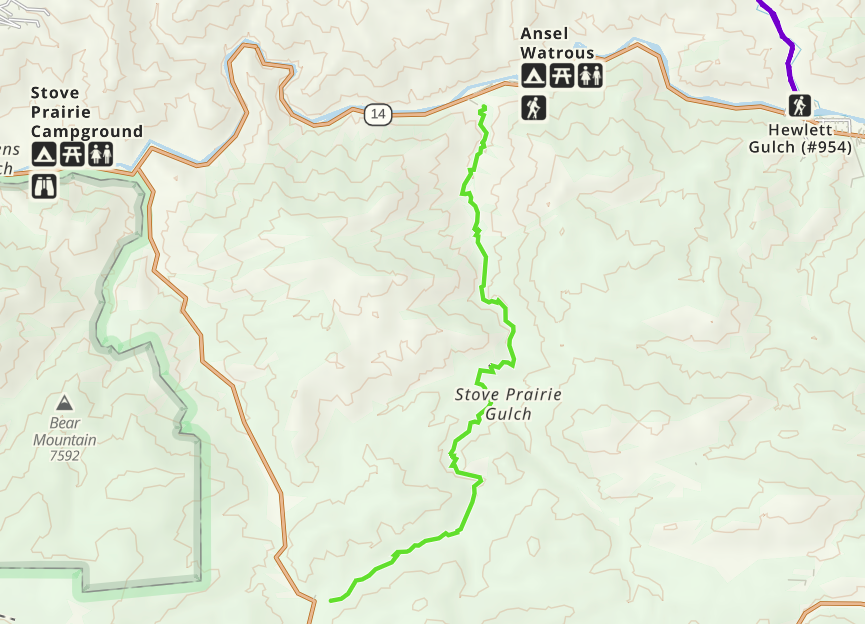 Young Gulch Trail - Poudre Canyon, Colorado | Maps, Pictures & More