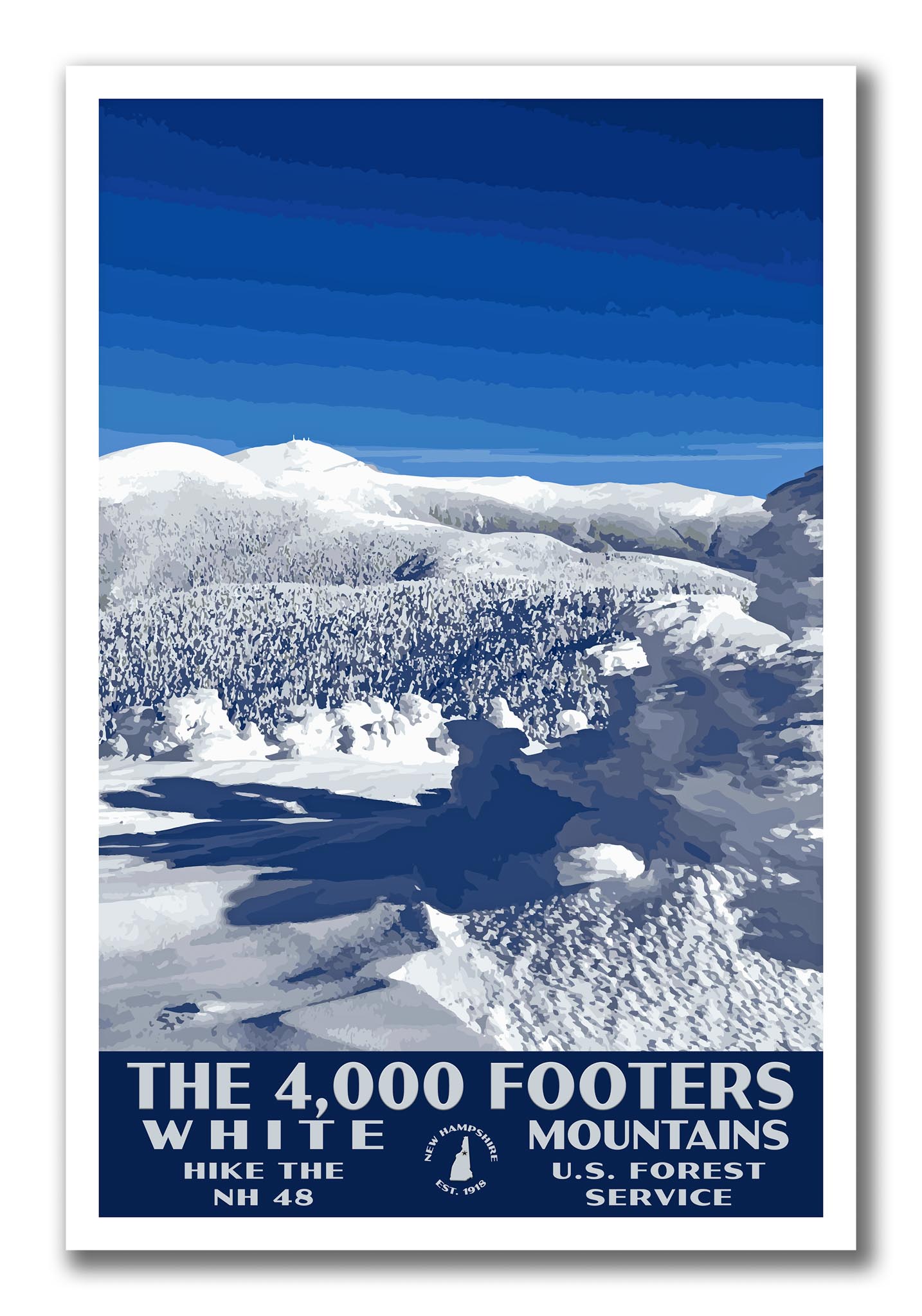 NH 48 Poster - Photography of New Hampshire's White Mountains