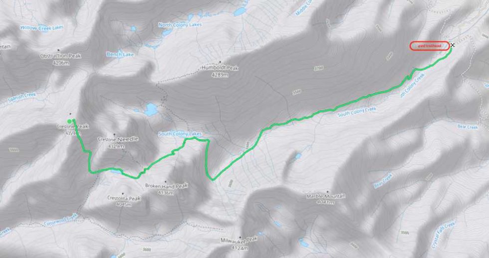 Hiking Crestone Peak, Colorado - Trail Map, Pictures, Description & More