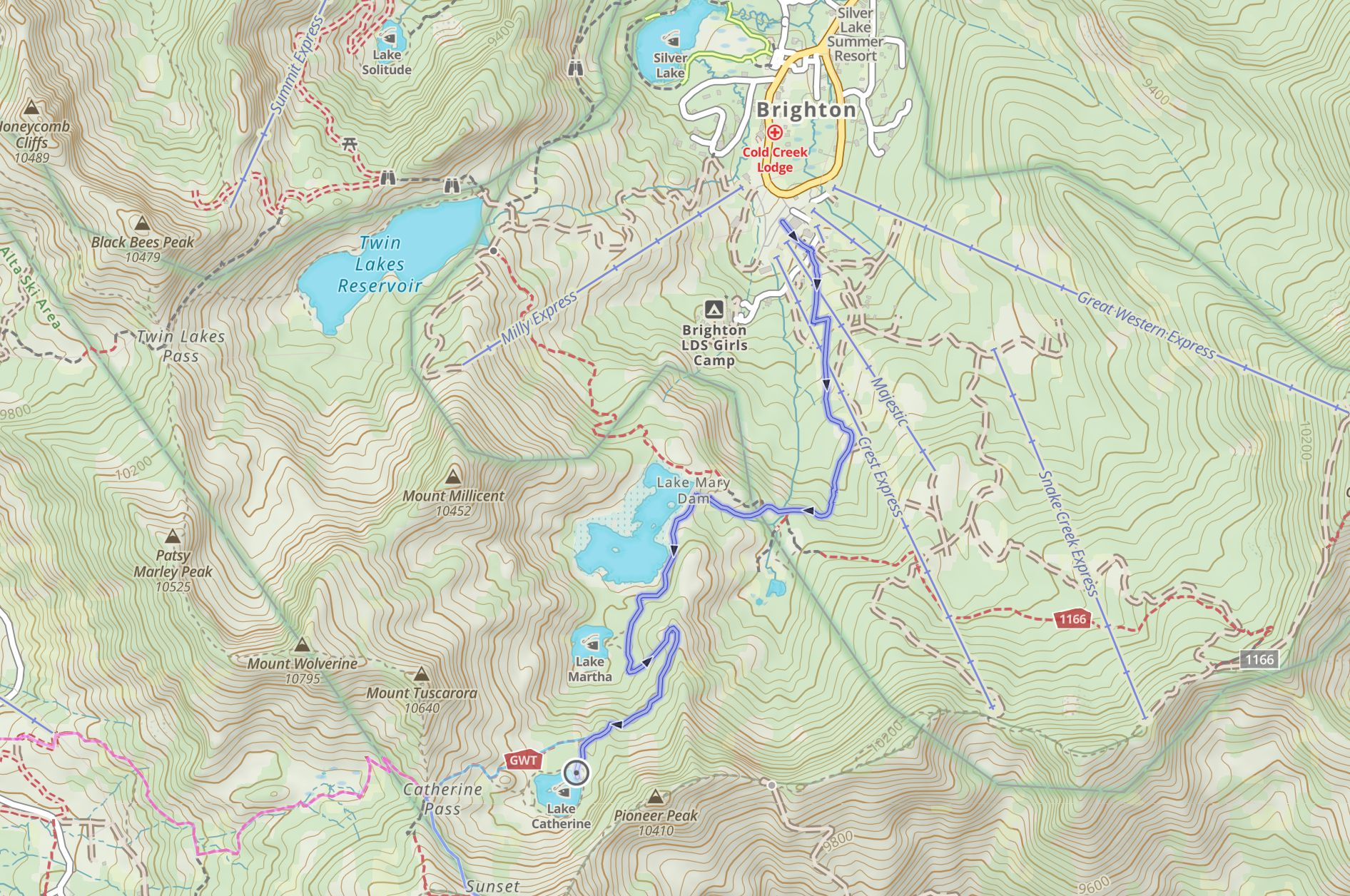 Hiking Catherine, Lake Mary, and Lake Martha, Utah